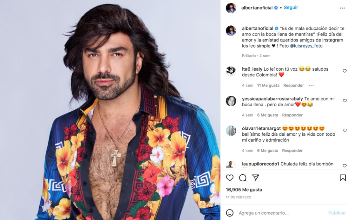Albertano presume en redes su nuevo amor con un apuesto actor – Publinews