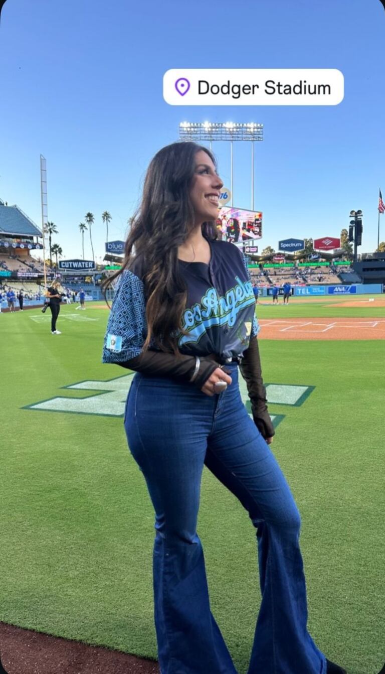 Así fue la presentación de Fabiola Roudha en Dodger Stadium – Publinews