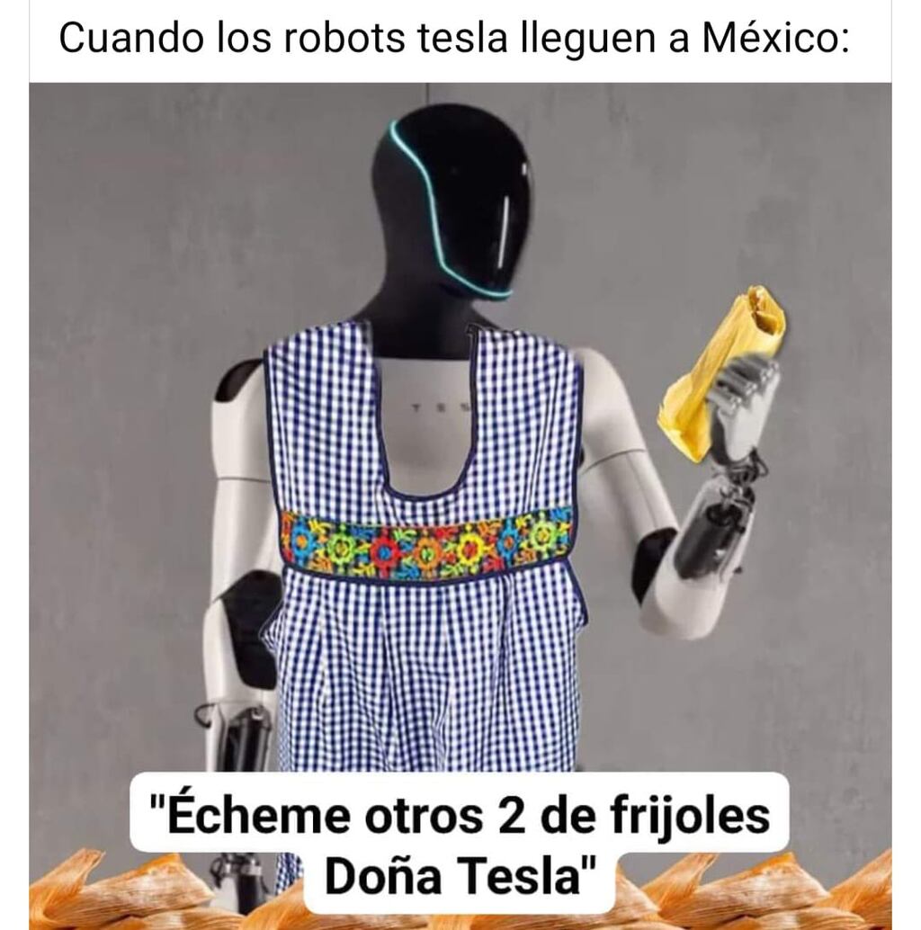 Recopilación de los mejores memes del robot Tesla y que aseguran las ...