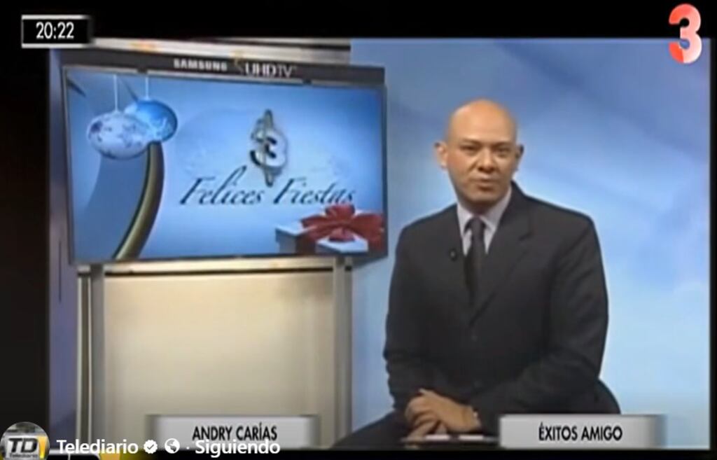 Andry Carías se va de Telediario y TN23 tras 17 años de ser presentador ...