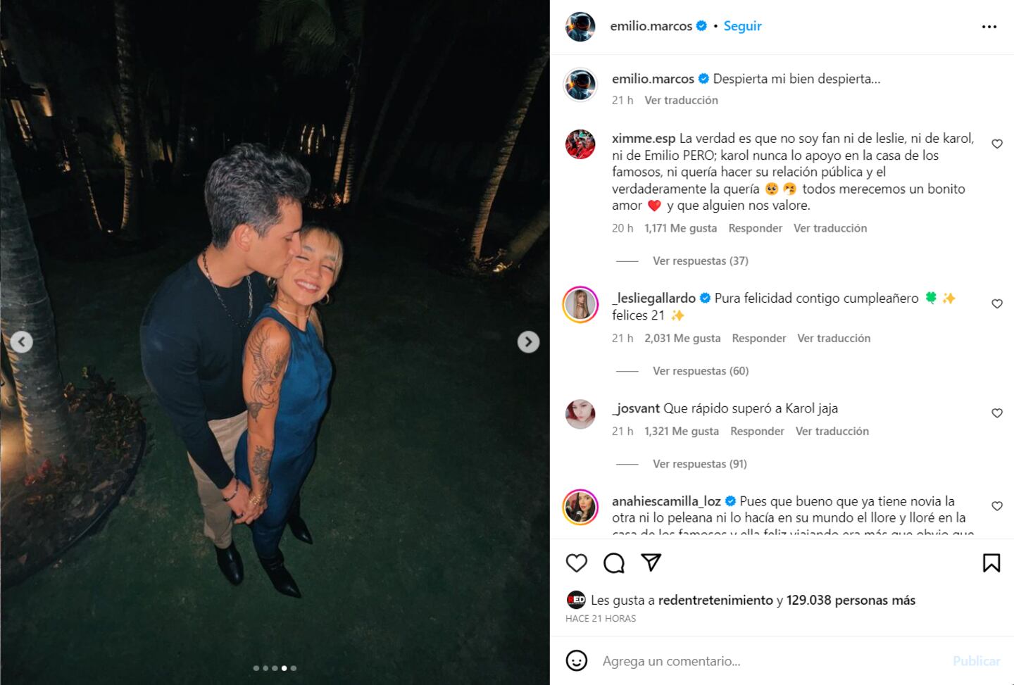 El candente desnudo que protagonizó la nueva novia de Emilio Osorio – Publinews