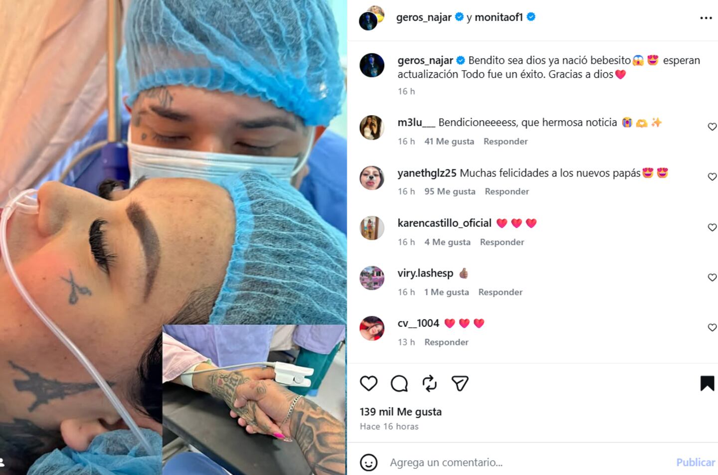 Mona y Geros comparten su felicidad tras el nacimiento de su primer ...