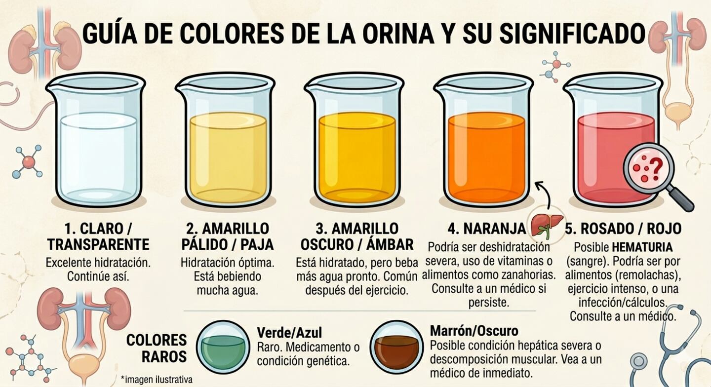 ¿Qué significa el color de tu orina? Guía de salud y causas médicas ...