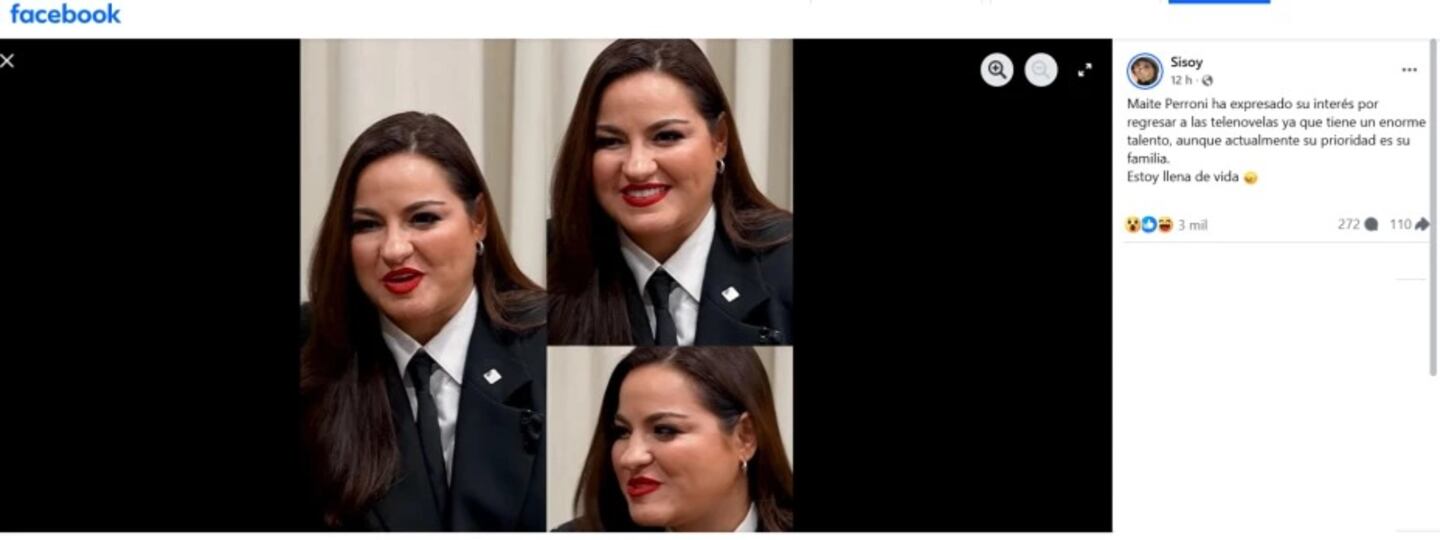 Maite Perroni reaparece y genera críticas por su preocupante aspecto ...